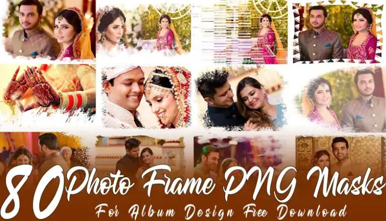 80 Photo Frame PNG Masks For Album Design Free Download