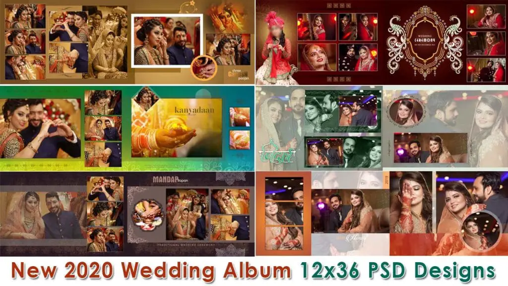 New 2020 Wedding Album 12x36 PSD Designs - StudioPk