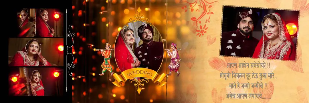 100+ Ready Made Wedding Album Creative Design 12x36 PSD Sheets