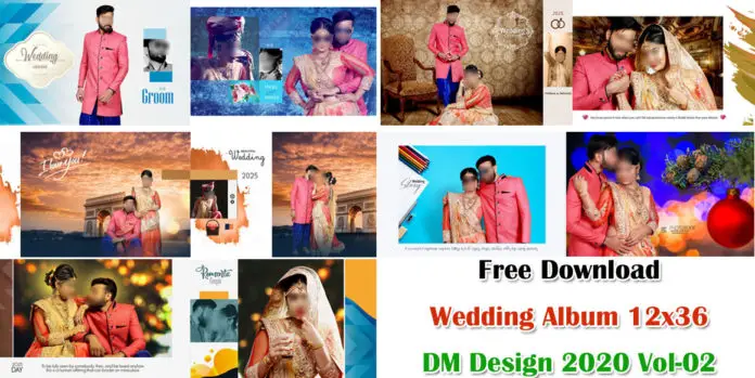Free Download Wedding Album 12x36 DM Design 2020 Vol-02 - StudioPk