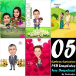 Free Download 05 Cartoon Caricature PSD Templates - StudioPk