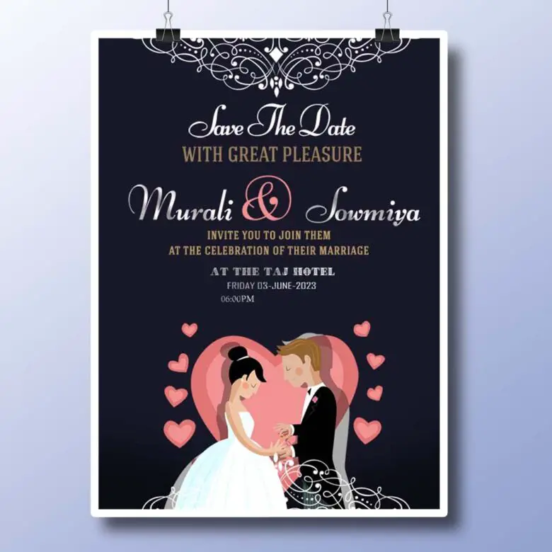 Top 20 Wedding Invitation PSD Templates Collection - StudioPk