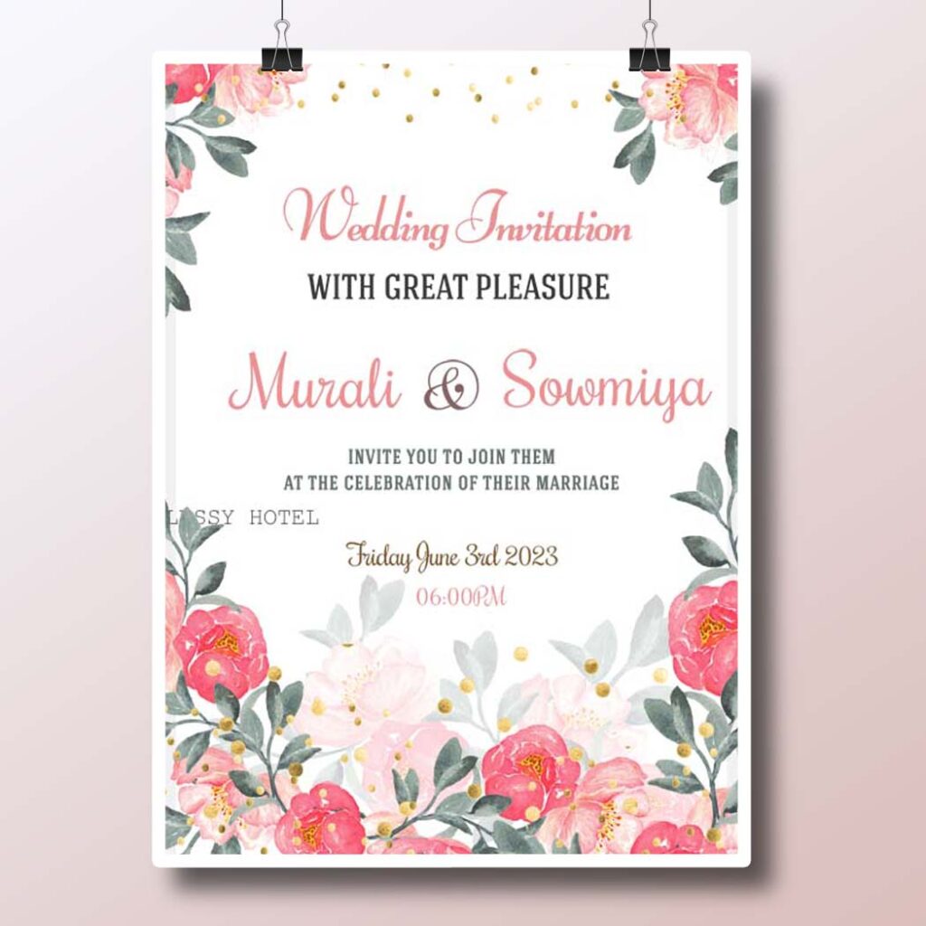 Top 20 Wedding Invitation PSD Templates Collection - StudioPk