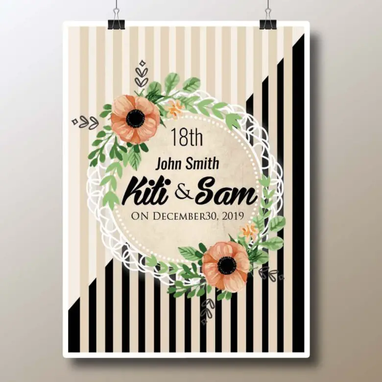 Top 20 Wedding Invitation PSD Templates Collection - StudioPk