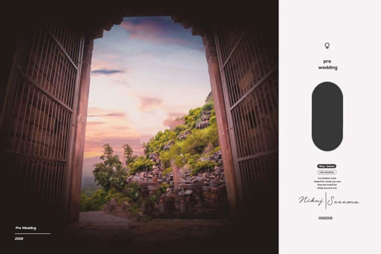 20 Pre-Wedding PSD Cover Page Designs - StudioPk