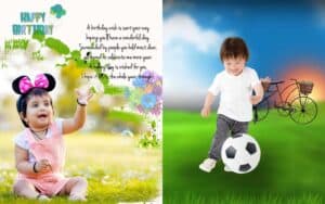 15x24 Birthday Photo Album Design PSD Templates - StudioPk