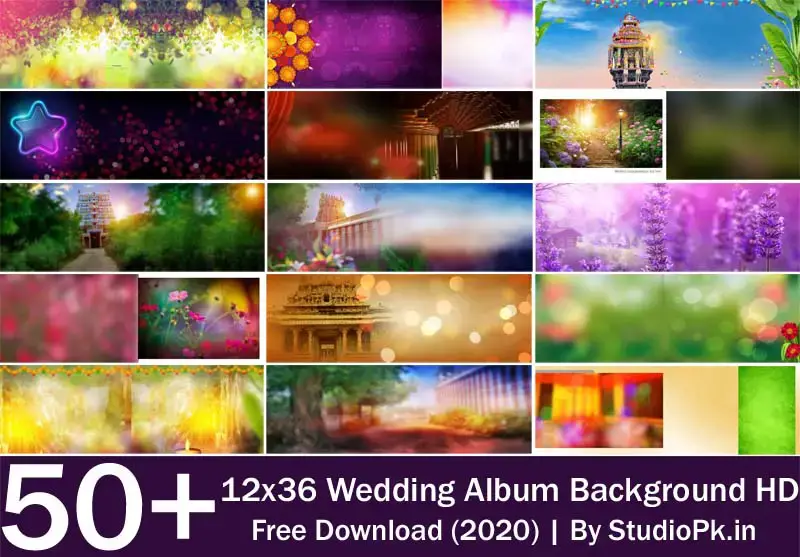 12x36 Wedding Album Background HD Free Download (2020)