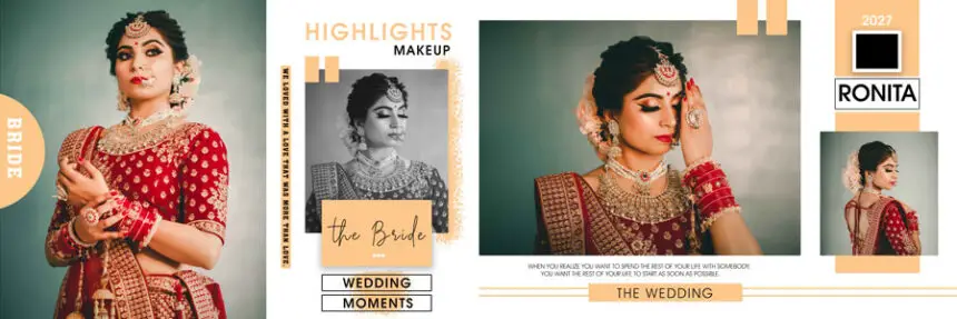 24 Wedding Album Design PSD - Wedding Album 12x36 DM Designs