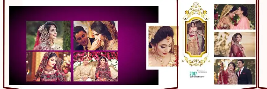 Best 10 Wedding Album Design PSD 12x36 Free Download