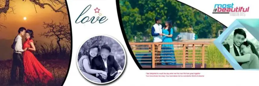 Pre Wedding Album Design PSD Free Download - StudioPk
