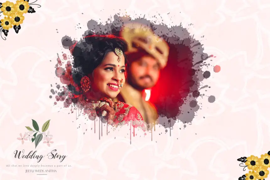 Wedding Album Cover Design PSD Free Download - StudioPk