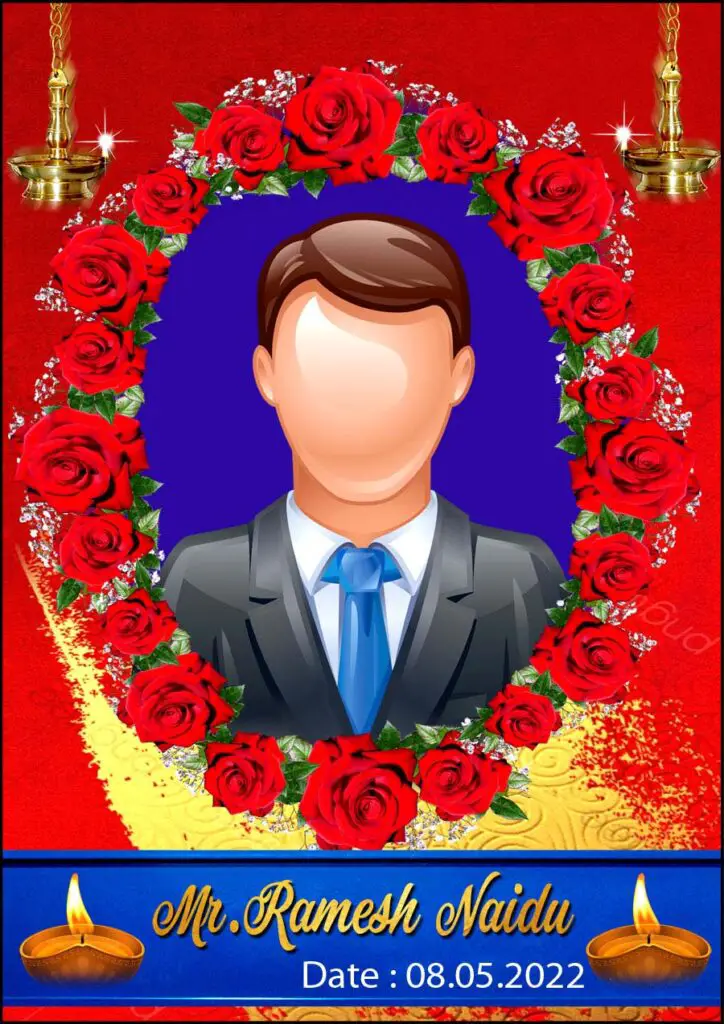 10 Death Photo Frame With Date And Name PSD - StudioPk