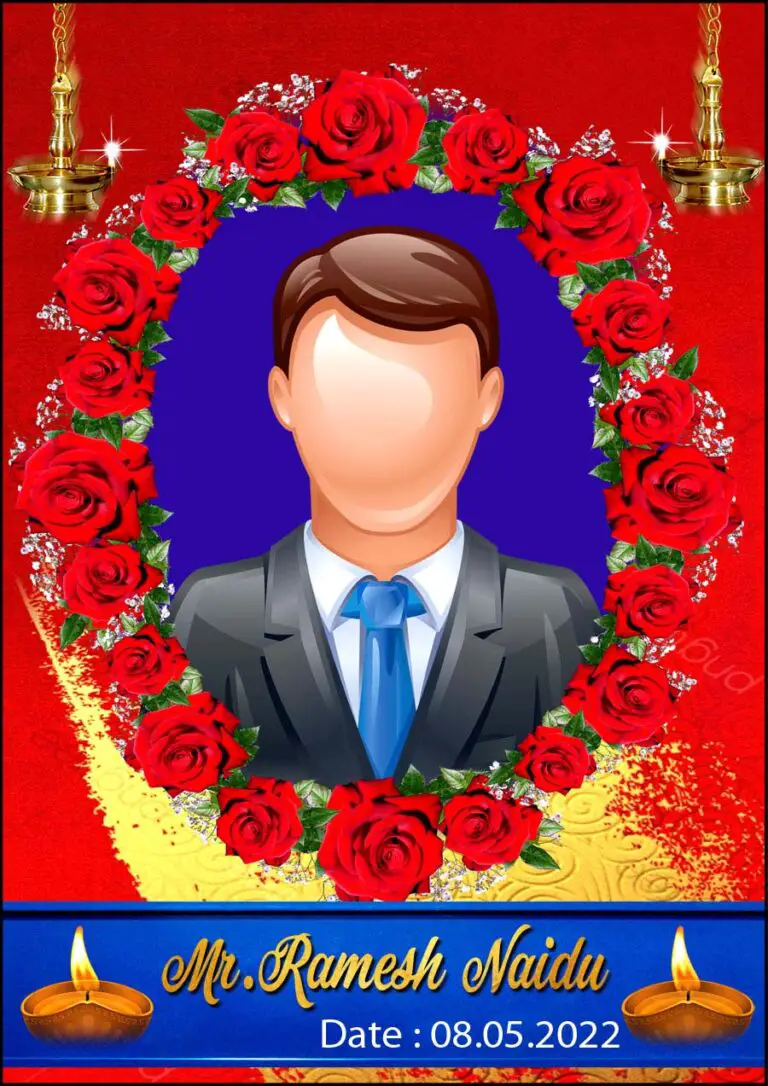 10 Death Photo Frame With Date And Name PSD - StudioPk