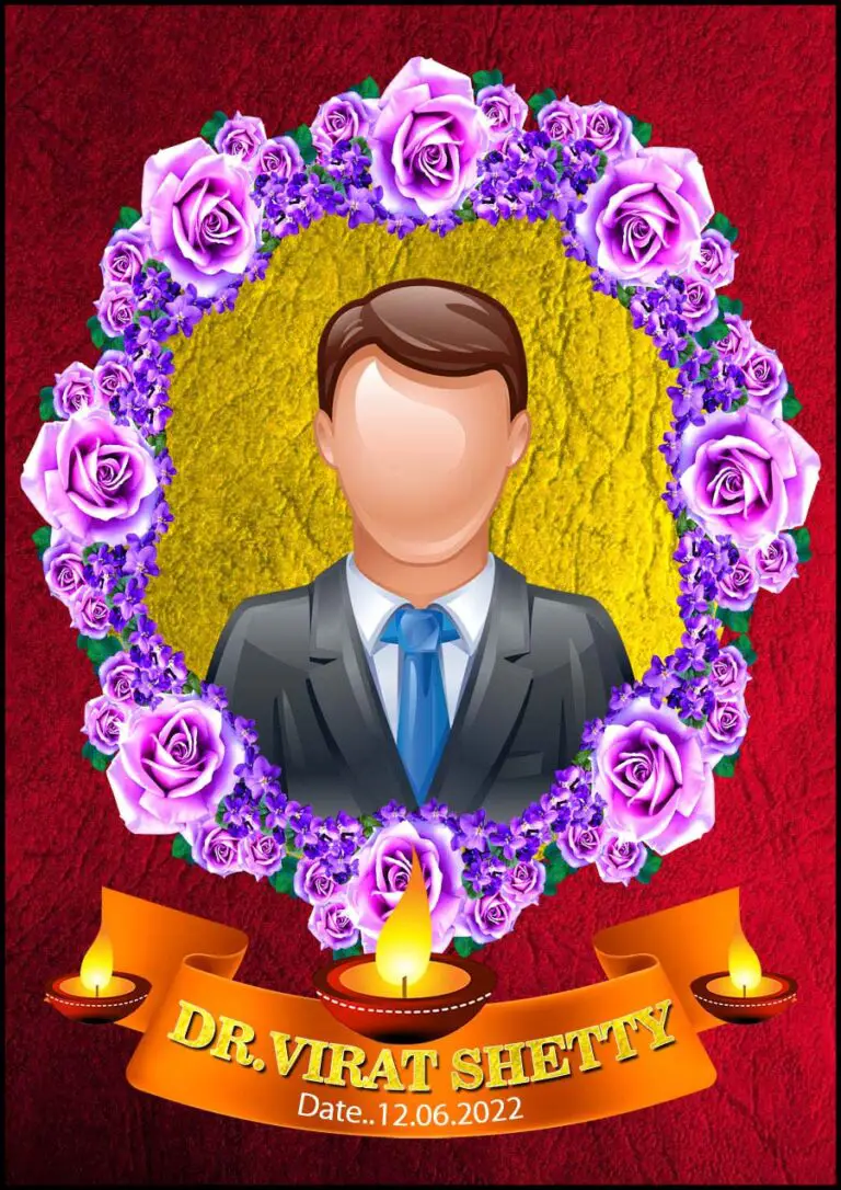 10 Death Photo Frame With Date And Name PSD - StudioPk