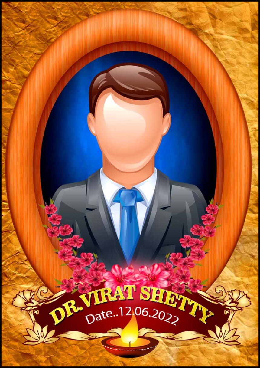 10 Death Photo Frame With Date And Name PSD - StudioPk