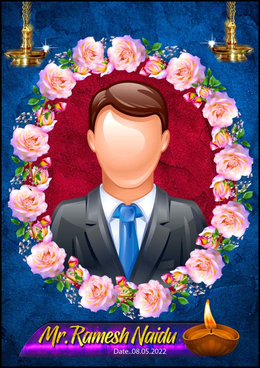 10 Death Photo Frame With Date And Name PSD - StudioPk