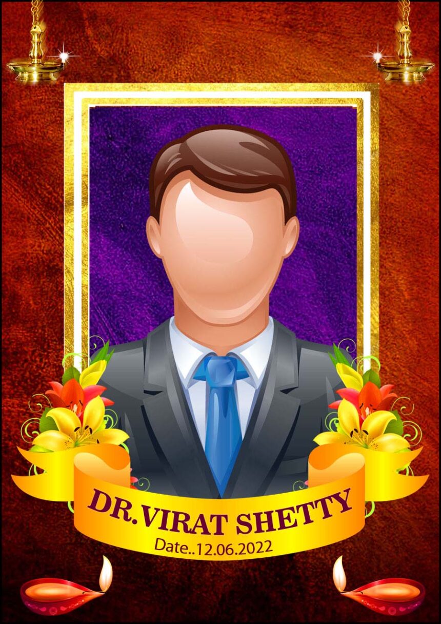 10 Death Photo Frame With Date And Name PSD - StudioPk