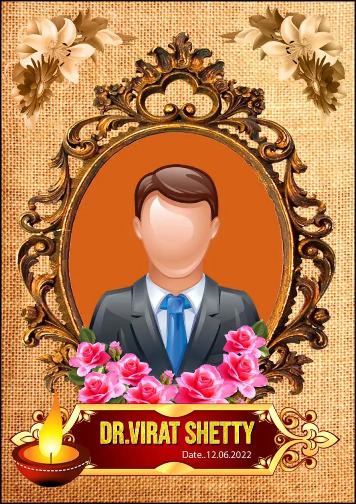 10 Death Photo Frame With Date And Name PSD - StudioPk