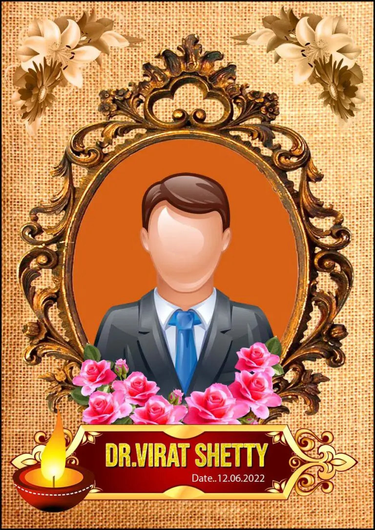 10 Death Photo Frame With Date And Name PSD - StudioPk