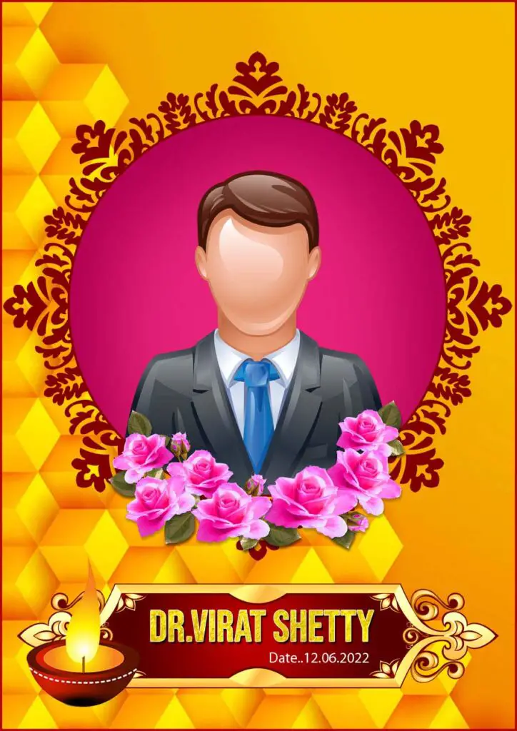 10 Death Photo Frame With Date And Name PSD - StudioPk