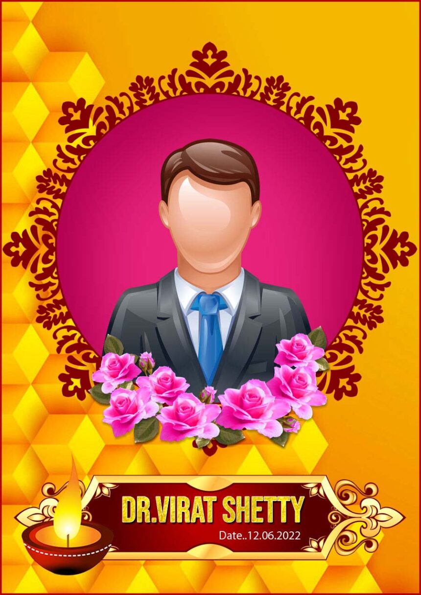 10 Death Photo Frame With Date And Name PSD - StudioPk