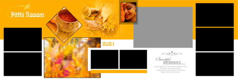 Haldi Function Album Design PSD Free Download - StudioPk