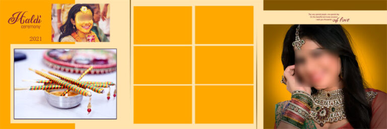 Haldi Function Album Design PSD Free Download - StudioPk
