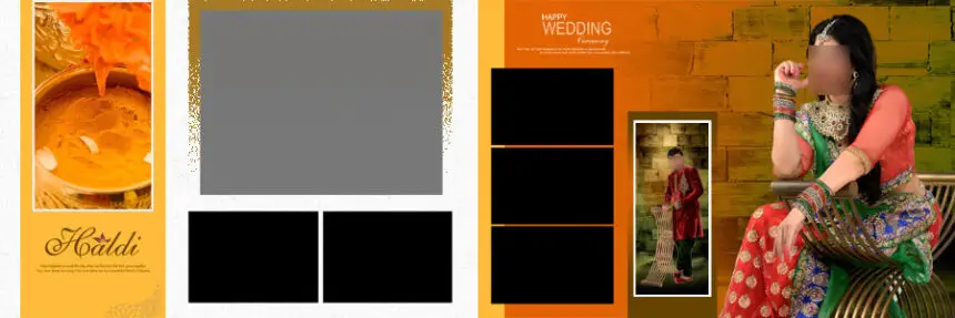 Haldi Function Album Design PSD Free Download - StudioPk