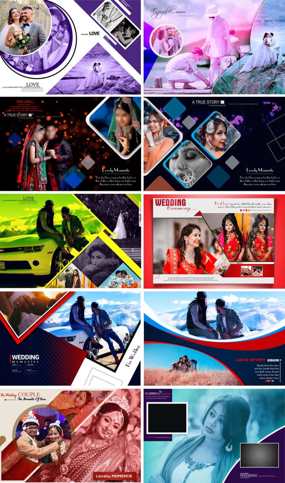 New 2020 Creative Photo Album 12x18 Cover Designs - StudioPk