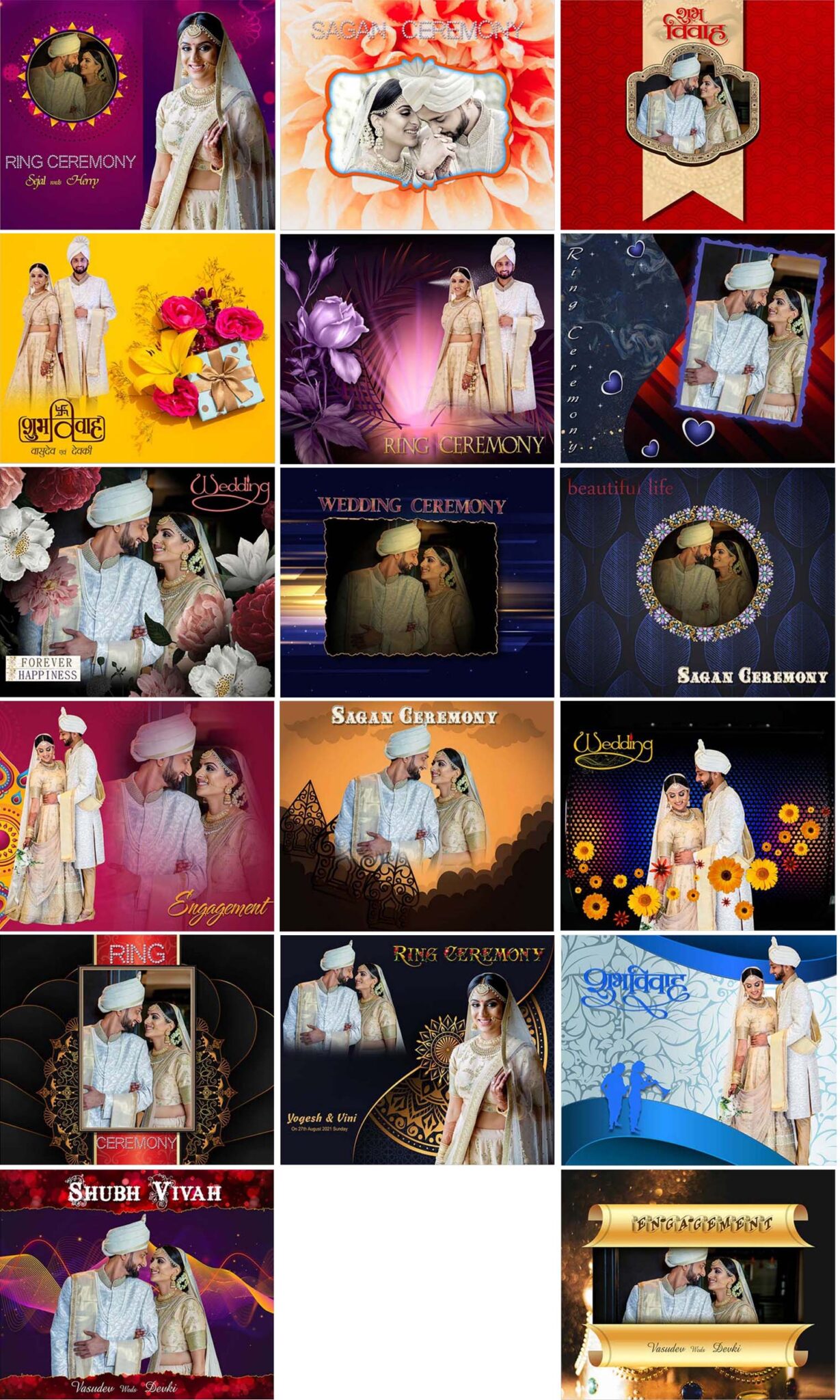 New 2021 Wedding Photo Albums 12x18 Cover Design Vol-02 - StudioPk