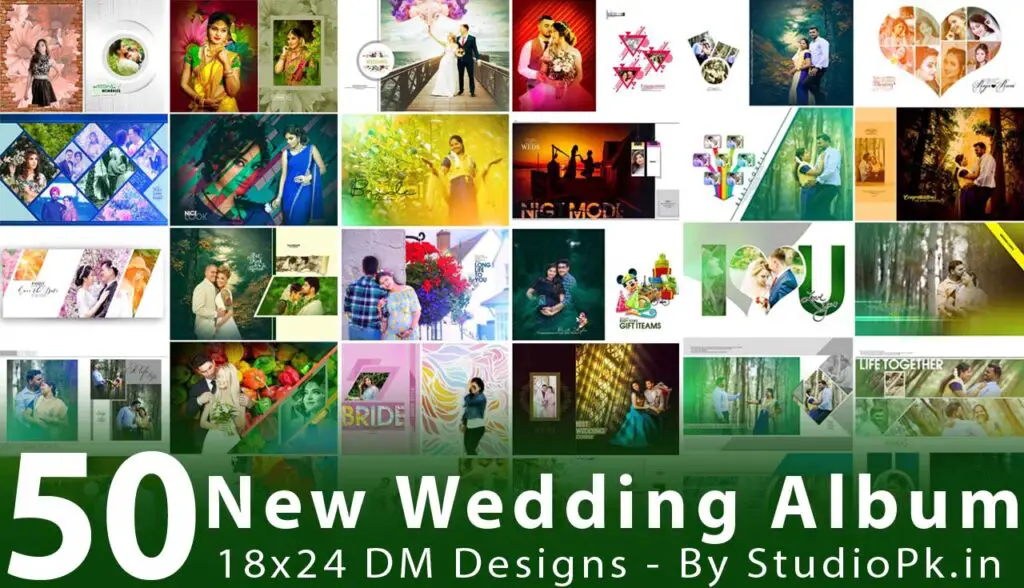 New 20 Wedding Album 12x36 PSD DM Designs Vol-04 - StudioPk